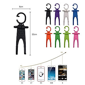 UnderReef Flexible Cell Phone Holder Hands-Free Universal Car Mount,GPS Navigation Battery Charging Desktop Stand (4 Pack A)