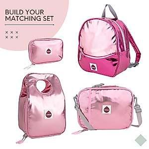 Milkdot Designer Mini Backpack, Vegan Leather, Perfect for Women, Men, Boys, Girls, Stylish for kids ages 3+ (Pink)