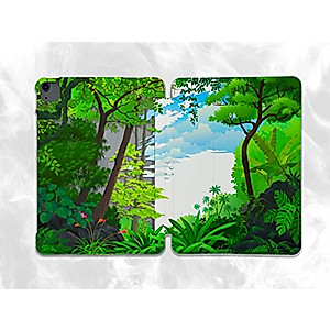 Cute Painted Forest Nature Landscape case Compatible with iPad Mini Air Pro 7.9 8.3 9.7 10.2 10.9 11 12.9 inch Pattern Cover New 2022 2021 Trifold Stand 3 4 5 6 7 8 9 Generation 517 (10.9" Air 4)