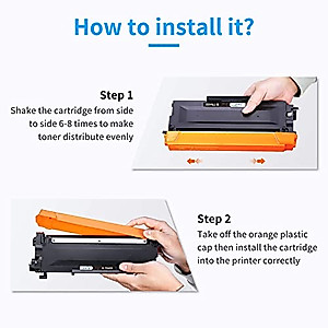 Compatible Toner Printer Cartridge Replacement for Brother TN450 TN-450 TN420 TN-420 (2 Black) for HL-2270DW HL-2280DW HL-2230 HL2240 MFC-7360N MFC-7860DW DCP-7065DN IntelliFax 2840