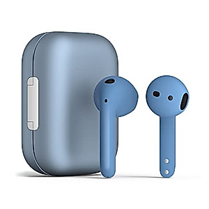 STUDIO NOD Earbuds, FREENOD True Wireless Earbuds for iPhone, Earbud in-Ear Headphones - Studionod Pure Bass Sound, Bluetooth, Wireless Calls, Music, Background Noise Cancellation During Calls, Blue