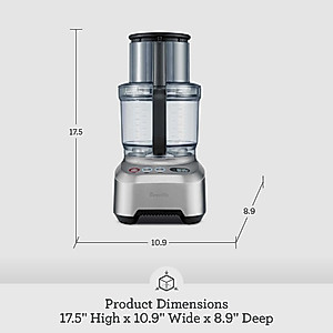Breville Sous Chef Pro 16 Cup Food Processor BFP800BSXL, Black Sesame