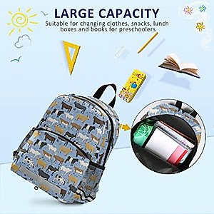 Fisyme Cows Farm Animal Backpack Schoolbag Kids Daypack Toddler Travel School Bag Small Mini Backpacks for Kindergarten Preschool Nursery Children Boys Girls with Chest Strap