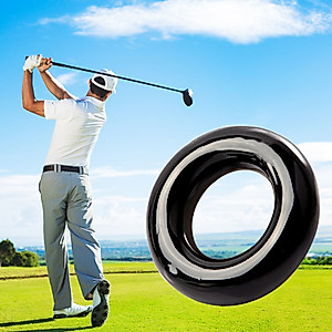 Golf Club Swing Weight Donut Swing Ring for Practice/Training Red and Black