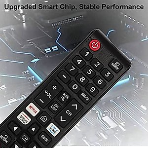 BN59-01315J New Replaced Remote Control for Samsung Smart TV UN50TU7000F UN55TU7000F UN58TU7000F UN58TU700DF UN65TU7000F UN43TU7000F UN65TU700DF with Netflix PrimeVideo Keys (with Batteries)