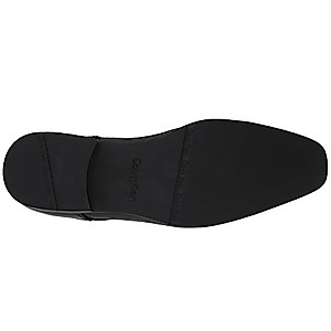Calvin Klein Men's Bram Oxford, Black Diamond Leather, 9.5