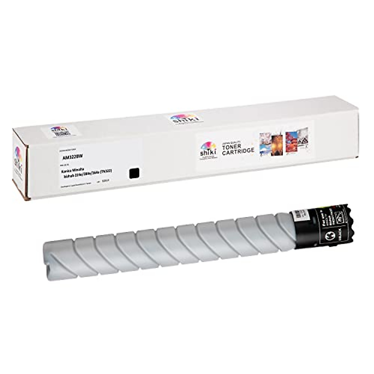 SHIKI Compatible Toner Cartridge for Konica Minolta bizhub 224e/284e/364e (TN322/A33K030) 24,000 Pages (Monochrome)
