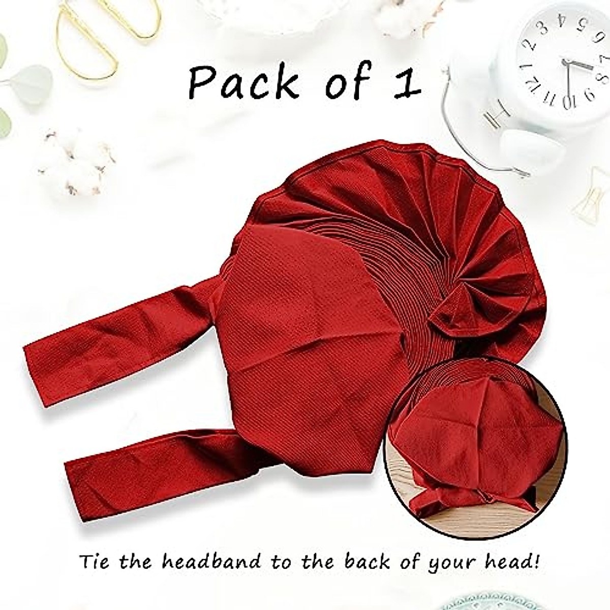 Nigerian Headtie African Head Wraps Aso Oke Gele Already Made Handmade African Turban Cap For Party (Red)