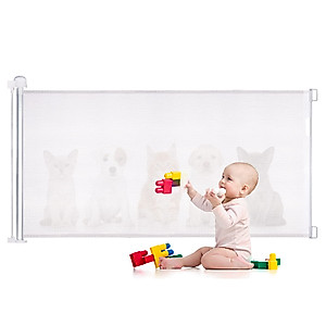 alobeby Baby Gate, Retractable Baby Gate, Pet Gate, Baby Dog Gates for Doorways Gates for Kids or Pets, Extends to 60'' Wide, Extra KMS-WL01 baby gate 2448