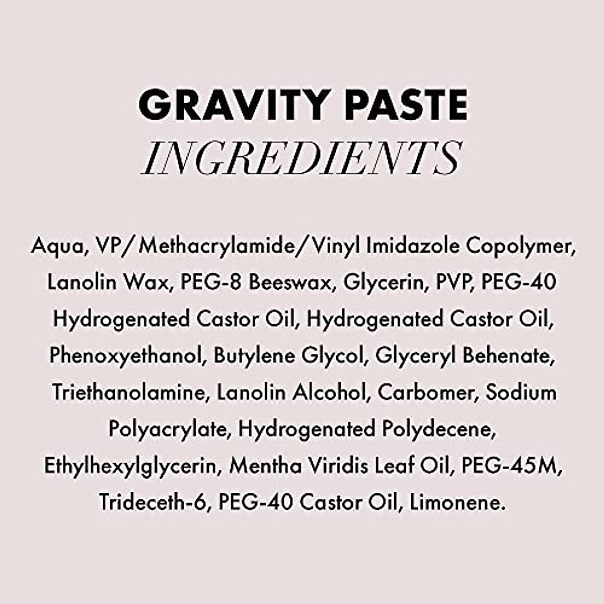 Hanz de Fuko Gravity Paste – Premium Men’s Hair Styling Paste – High Hold, Medium Shine – 2 oz.