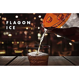 Acrylic Beer Pitcher with Ice Chamber (34 fl oz), Keep Beverages Cold. Clear Plastic Pitcher with Pour Spout Lid. BPA-Free, Shatter-Proof, Great for Water, Beer, Iced Tea, Sangria, Lemonade.