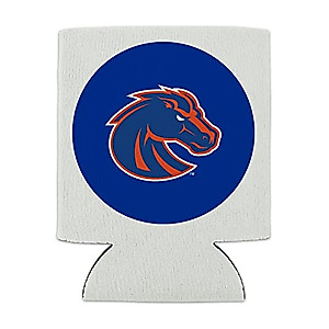 Boise State University Primary Logo Can Cooler - Drink Sleeve Hugger Collapsible Insulator - Beverage Insulated Holder
