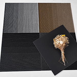 Rehert Carpet Tiles, Carpet Squares, Office Carpet Tiles Removable, Carpet Tile Flooring for Basement, 20" x 20" Berber (Loop Pile), Gradient Brown, 0.24" Pile Height (12 Tiles, 32 sqft/Box)