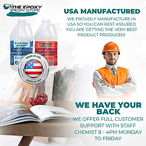 Epoxy Resin 1 Gallon Kit - Crystal Clear Epoxy Resin Kit for Art, Craft, Coasters, Jewelry Making, & Tabletop Coatings, Excellent Resin for Beginners and Top Notch Pros