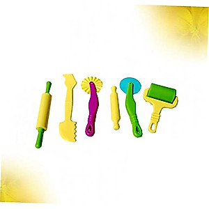 TOYANDONA 6 Pcs Modelling Clay Kids Playset Kids Tool Kit Plasticine Tools Plasticine Mould Set DIY Dough Tools Air Dry Accessories Extrusion Machine Suite Preschool Stencils for Kids