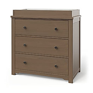 Forever Eclectic Harmony 3-Drawer Dresser with Changing Table Topper (Dusty Heather)