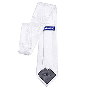 KissTies Mens Necktie Paisley Tie + Gift Box
