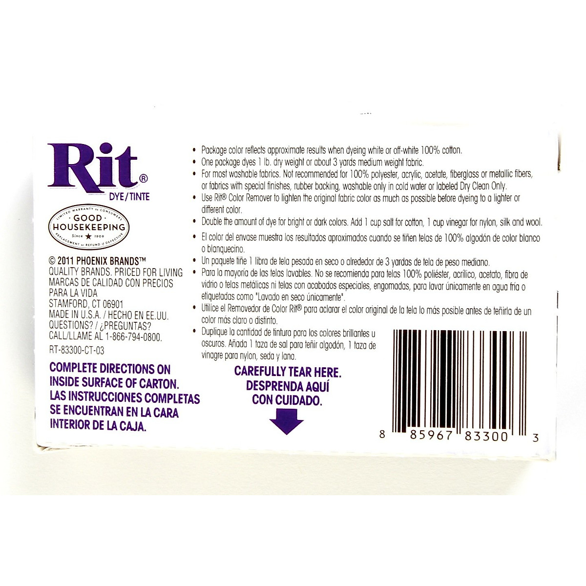 Rit Concentrated Powdered Fabric Dye, Navy Blue 1.13 oz ( Pack of 3)