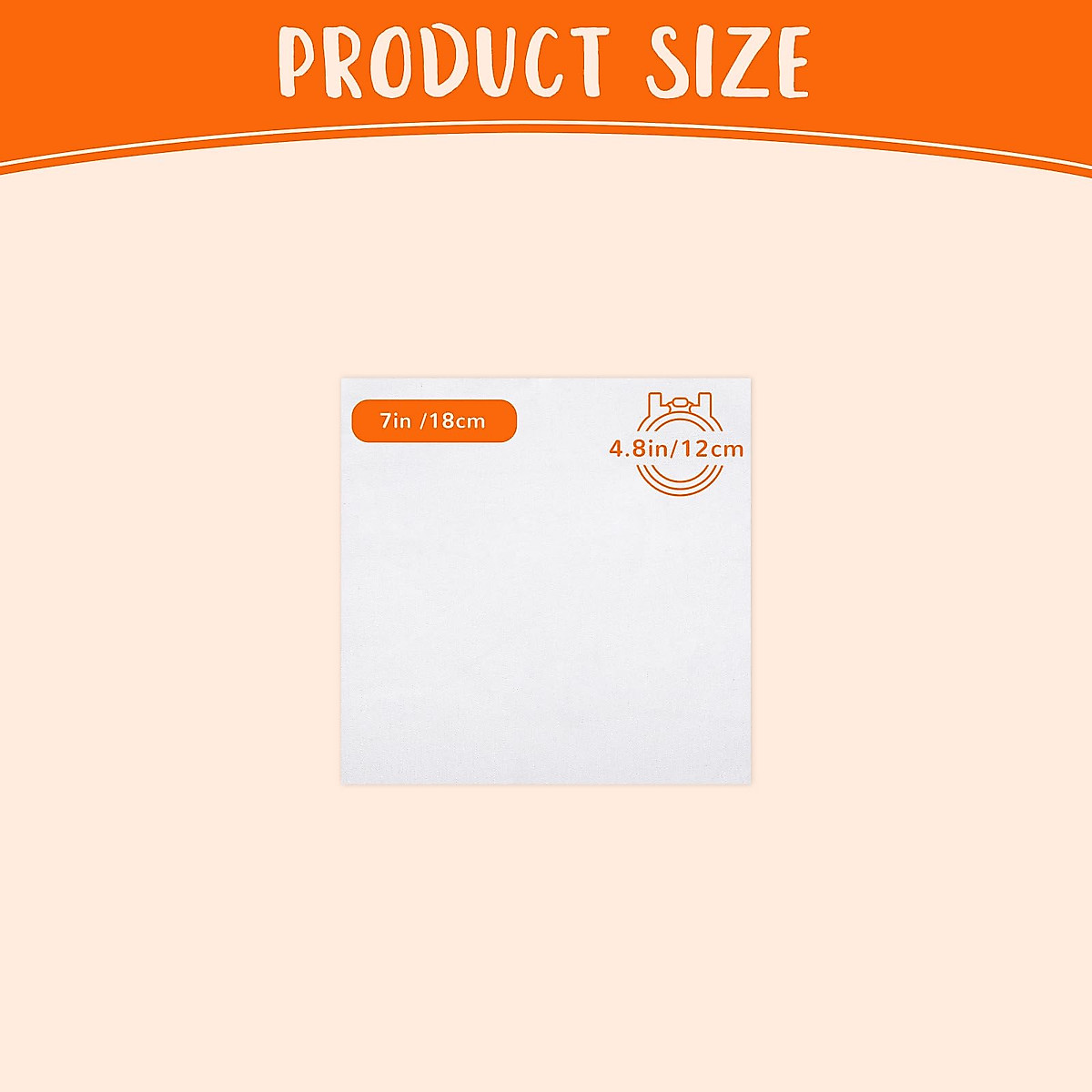 10 PCS Embroidery Fabric, Pre-Cut White Natural Cotton Embroidery Cloth Fabric, Embroidery Cloth Squares for Embroidery Garment Craft (7 × 7 Inch)