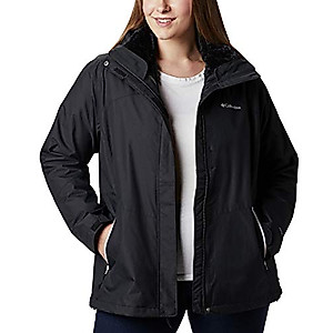 Columbia Women’s Bugaboo II Fleece Interchange Winter Jacket, Waterproof & Breathable, Black, Medium