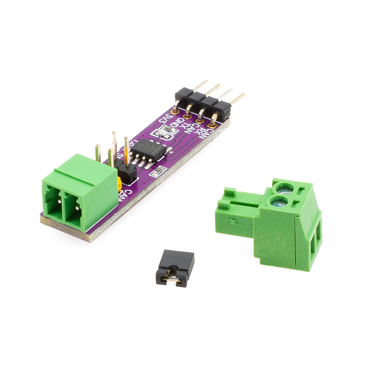 XICOOLEE CAN HAT SN65HVD230 can-Bus transceiver Module Stably Long-Distance Communication Functions Communication Module Single Channel