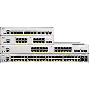Cisco Catalyst 1000-48P-4G-L Network Switch, 48 Gigabit Ethernet PoE+ Ports, 370W PoE Budget, 4 1G SFP Uplink Ports, Enhanced Limited (C1000-48P-4G-L)