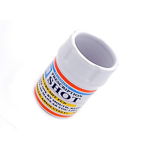 Shot Glasses Set of 12 - Prescription Pill Bottle Shot Glass 2 oz Rx Unique Funny Novelty Shots for Men, Great Gag Gifts Shot Glasses for Vodka, Whiskey, Tequila, Espresso, Secret Santa (12 Pack)