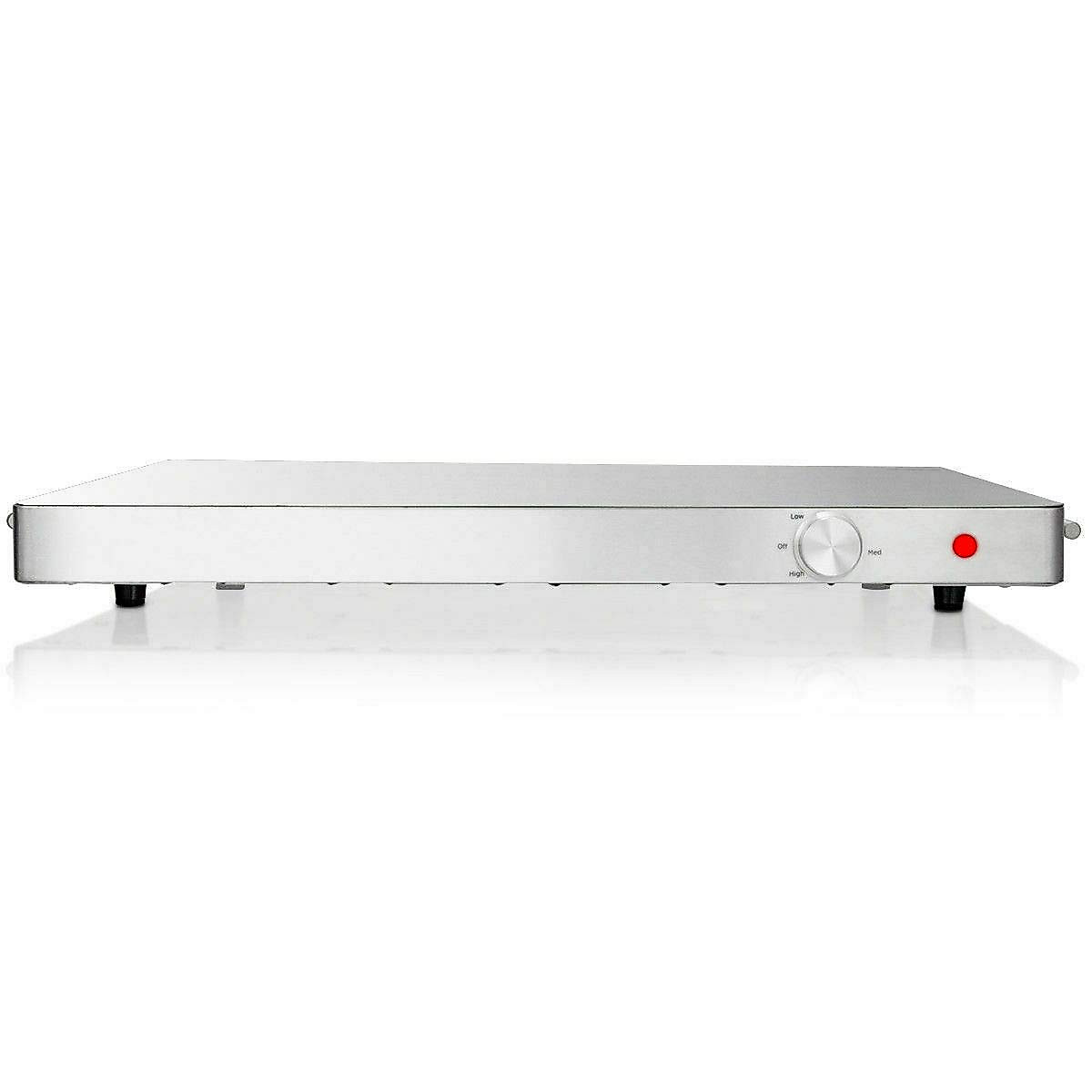 Adumly Electric Warming Tray Food Dish Warmer Stainless Steel Hot Plate Buffet Tabletop