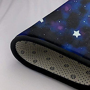 NiYoung Super Soft Indoor Modern Galaxy Stars Magic Glow in The Dark Area Rugs for Living Room Bedroom Thick Anti-Slip Play Mats Floor Carpet, 3 x 5 Feet