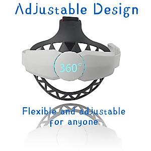 NIUVR Optimized Headset Strap Compatible with Quest 2 Headset, Replacement for Elite Strap, Kids Removable Head Cushion Comfortable Protective Headset Strap, Pressure Reduced Head Strap for VR