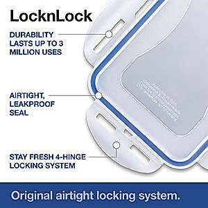 LocknLock Food Storage Container Set, 10 Piece, Clear