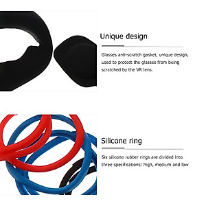 Vr Protective Case Vr Lens Covers Lens Anti-Scratch Ring Vr Supplies Durable Lens Cover Lens Mask Lens Protector for Vr Lens Protective Case Vr Accessories Vr Protection Supplies