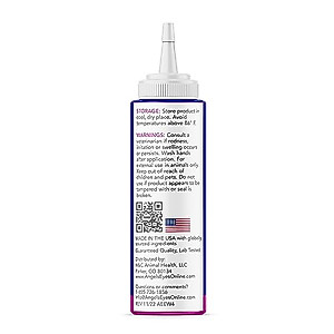 ANGELS' EYES Multi-Purpose Sterile Eye Wash 4 oz Eye Cleaner and Rinse, Tear Stain Reducer for Allergies, Debris, Mucus, Irritation and Weepy Eyes for All Dogs with Boric Acid