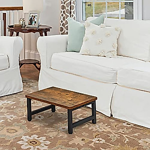 HOMCENES Step Stool for Kids, Wooden Step Stool, Kids Potty Training Stool, Easy to Move, Solid Portable Wooden Bedside Step Stool, Bed Steps for High Beds, One Step Foot Stool for Kitchen, Adults