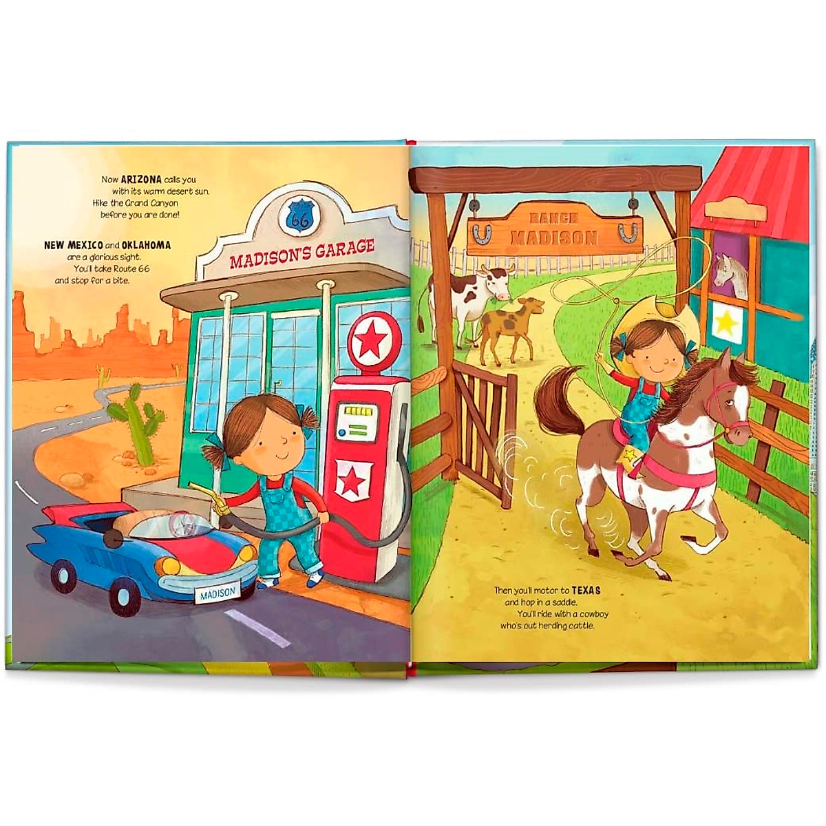 USA Road Trip - Personalized Children's Story - I See Me! (Hardcover)