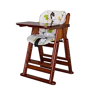 twoworld Baby High Chair Seat Cushion Liner Mat Pad Cover Resistant and High Chair Straps (5 Point Harness) 1 Suit (Grey Sheep)