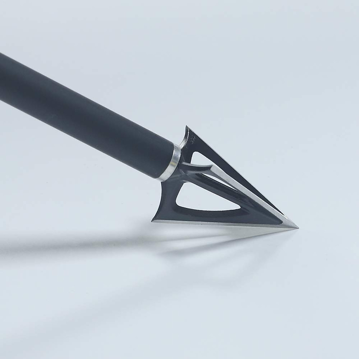 JIANZD Broadheads 100 Grain Fixed Blades Stainless Steel Hunting Broadhead Arrow Tips Pack of 6 Pcs Archery Arrow Heads for Crossbow Recurve Bow and Compound Bow