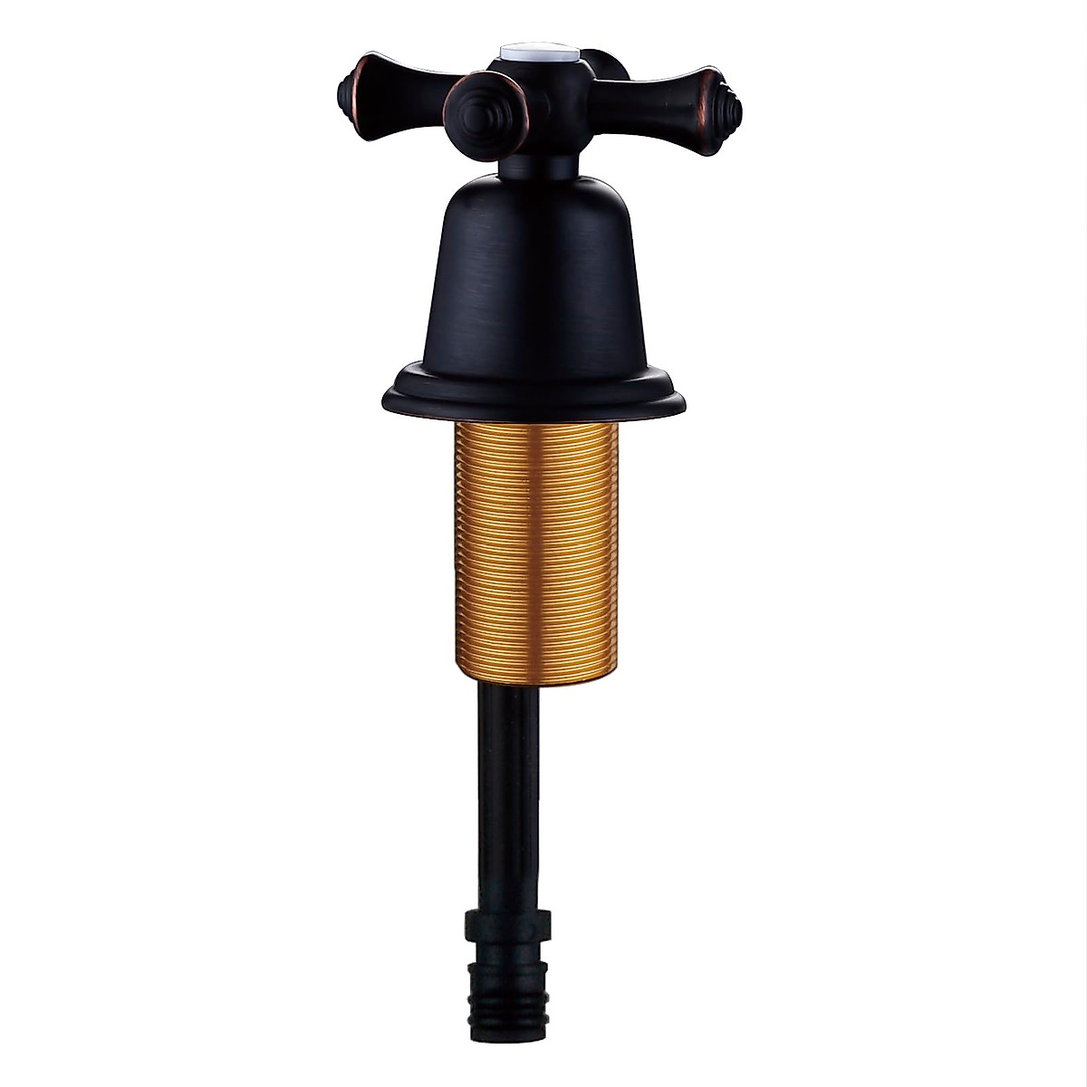 RKF Faucet- Replacement Classic Cross Knobs Handles with Valve Faucet Accessory Faucet Parts Faucet Kit Oil Rubber Bronze W033