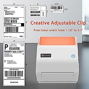 Comer Shipping Label Printer 4×6 -Commercial Direct Thermal Printer High Speed Barcode Label Maker Machine Compatible with Windows Mac Linux for Warehouse Ebay Amazon USPS FedEx DHL