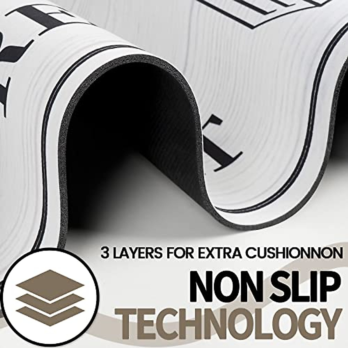 TPAPFRLY Farmhouse Laundry Room Rug 20"X59" Waterproof Laundry Mat for Laundry Room Non-Slip Entrance Rug Area Rug for Bathroom, Mudroom, Kitchen, Washroom, Light