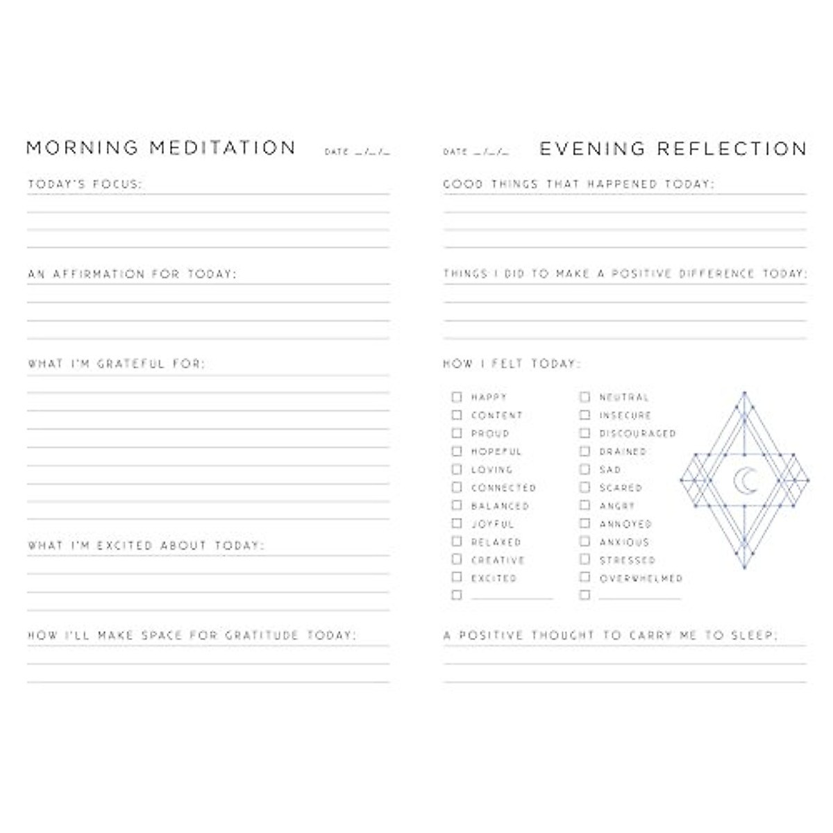 Gratitude: A Day and Night Reflection Journal (90 Days) (Inner World)