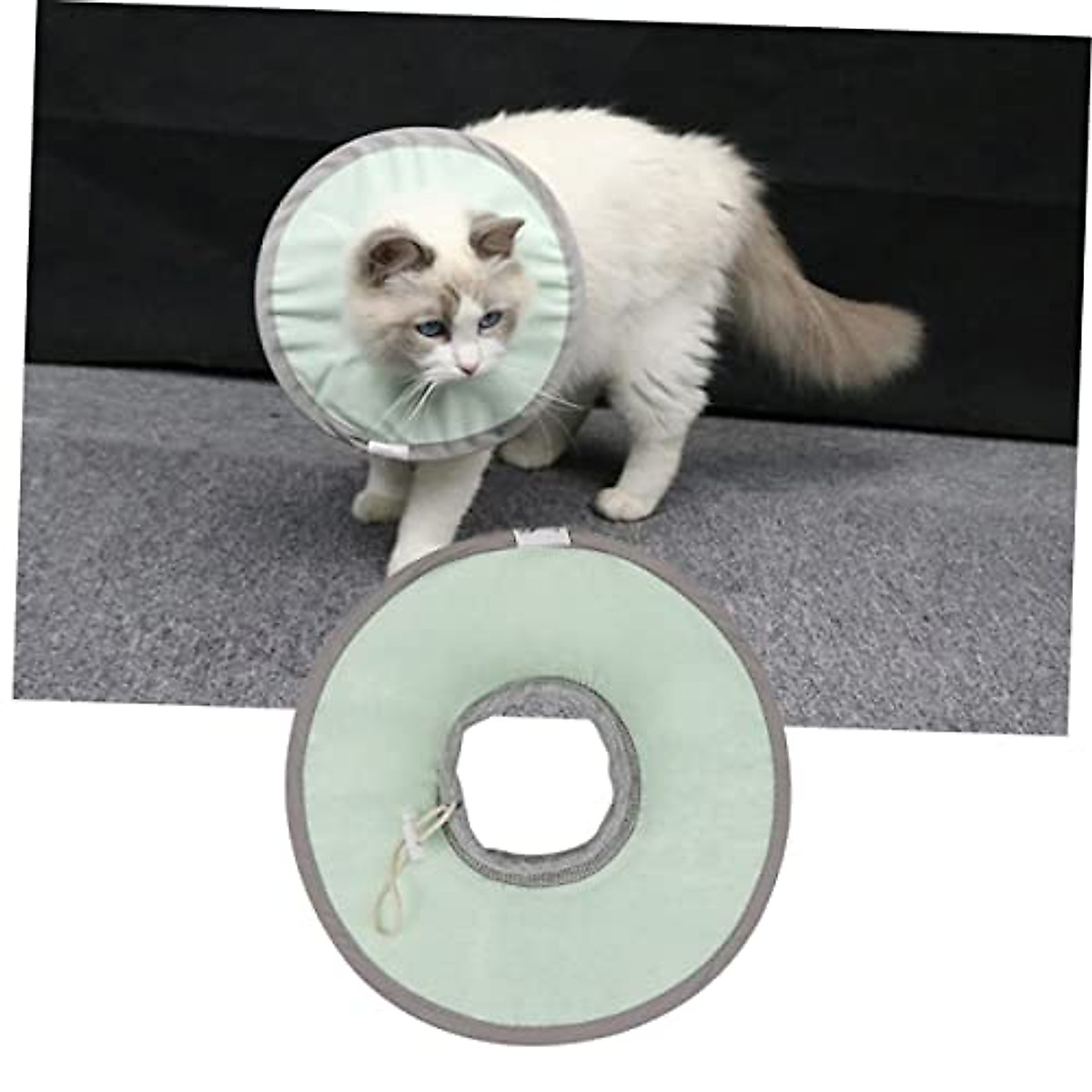 DOITOOL 2 Pcs Pet Protective Collar Pet Healing Cone Pet Pets Lick Cone Cat Recovery Cone -Lick Collar Pet Recovery Cat Collar Elizabethan Pet Collar Headgear Water