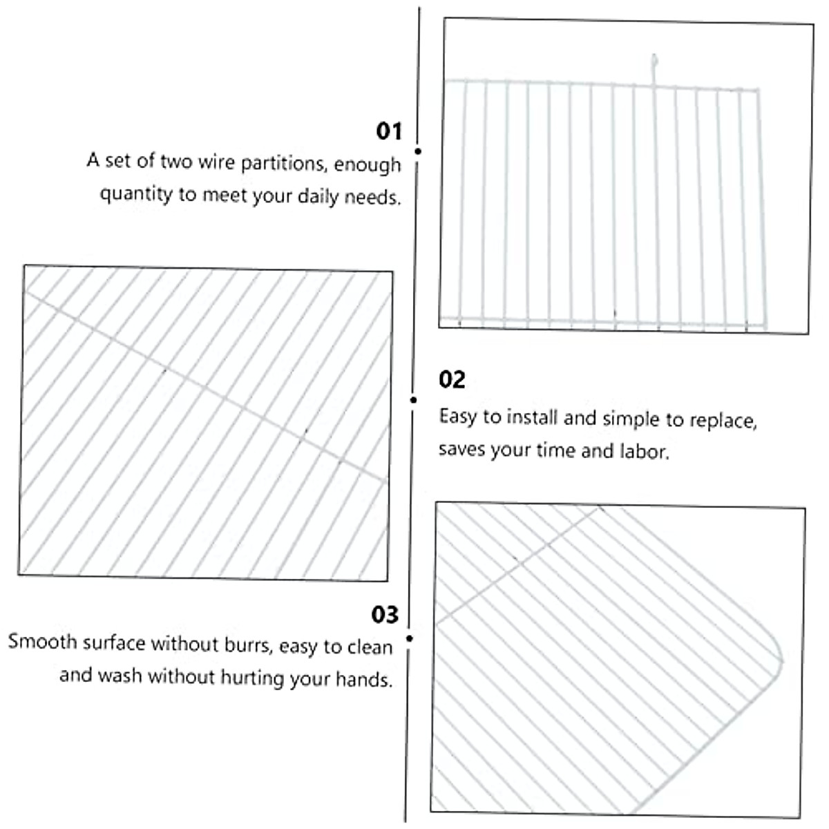 GLSTOY Hamster Cage Breeding Board 2pcs Hamster Cage Divider Hamster Enclosure Rabbit Accessories Chinchilla Cage Accessories Small Animal Crate Small Animal Cage Divider Pet Supplies