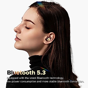 SoundPEATS Opera05 True Wireless Earbuds, Bluetooth 5.3 Noise Cancelling Earphones th Hi-Res Audio & LDAC Codec, in-Ear Headphones Built-in Mic for Clear Calls, 33Hrs Playtime, Type-C Fast Charge