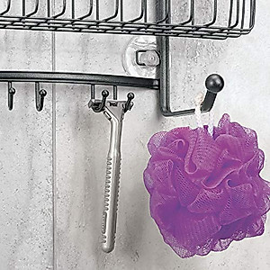 iDesign York Shower Caddy-Over Door, Black