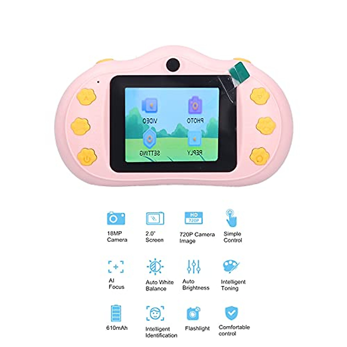Baby Kids Camera, Digital Camera for Kids 1080P Children Camera with Autofocus for Taking Pictures Recording and Playing Back for Boys Girls