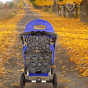 GI Gilded Imports Designer Diaper Bag for Baby Boy or Girl Family Backpack Detachable Purse