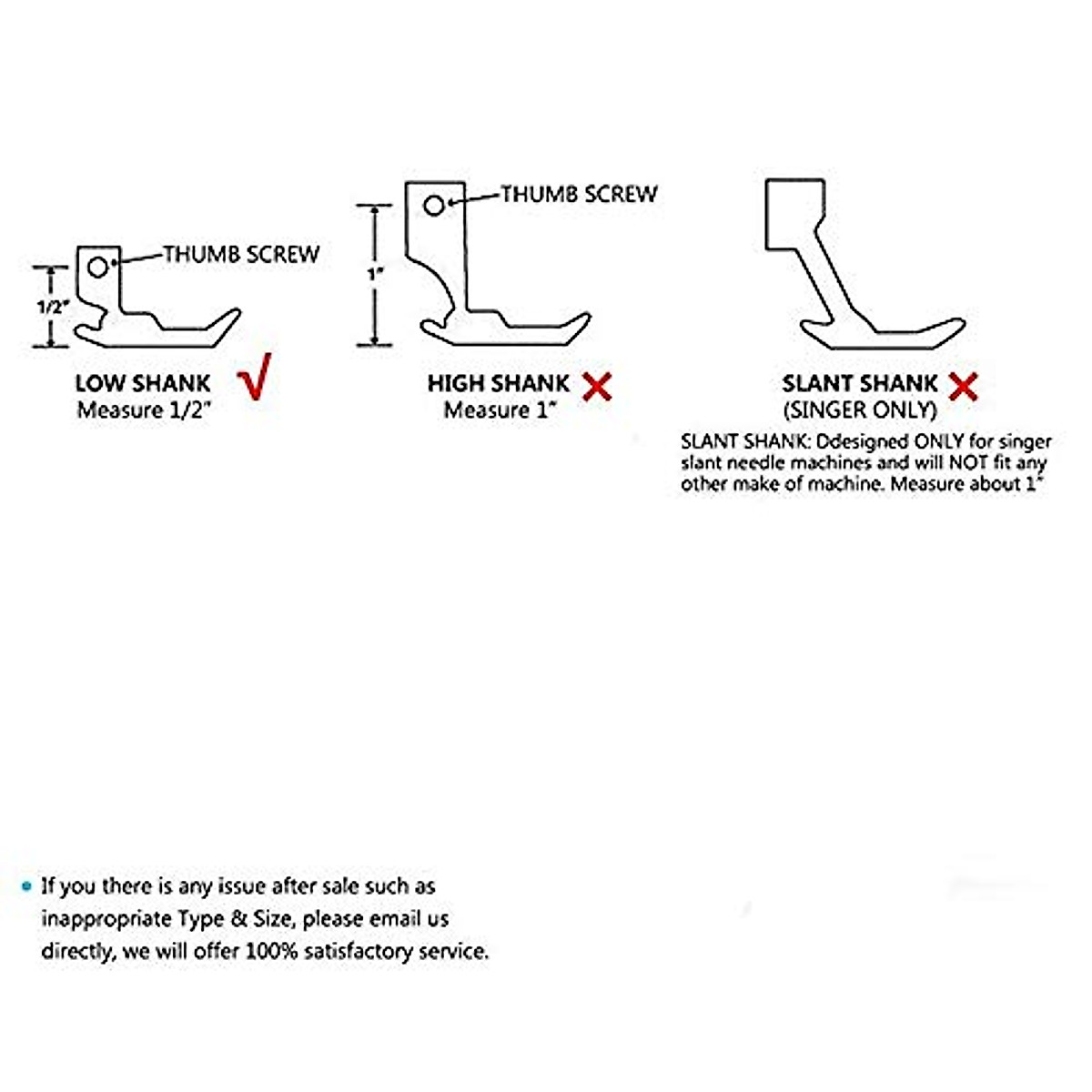 Presser Feet Set 11Pcs Snap On Sewing Machine Foot for Brother Singer Janome Babylock Kenmore Low Shank Sewing Machine Use