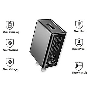 USB Type C Charger Charging Cable for New Jitterbug Flip 2 and New Jitterbug Lively Smart 3 - (5Ft) (Not Compatible with The Old Version Micro Port)