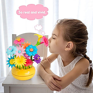 GAMZOO Flower Garden Building Toys for Girls 3-6 Year Old - Best Birthday Gift for Preschool Toddlers (150pcs)